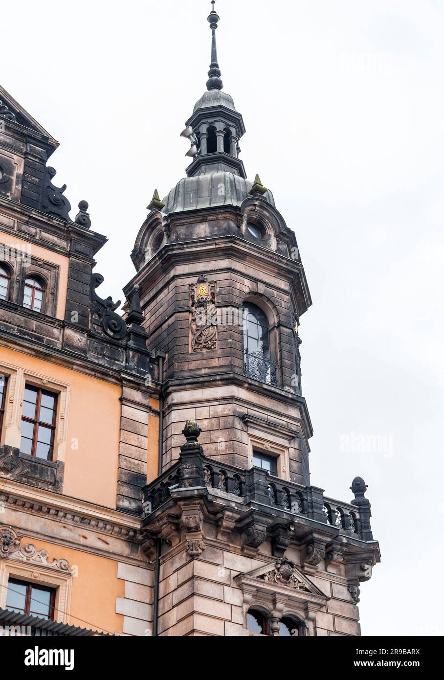 Exterior view of the Residenzschloss in the old town of Dresden, the ...