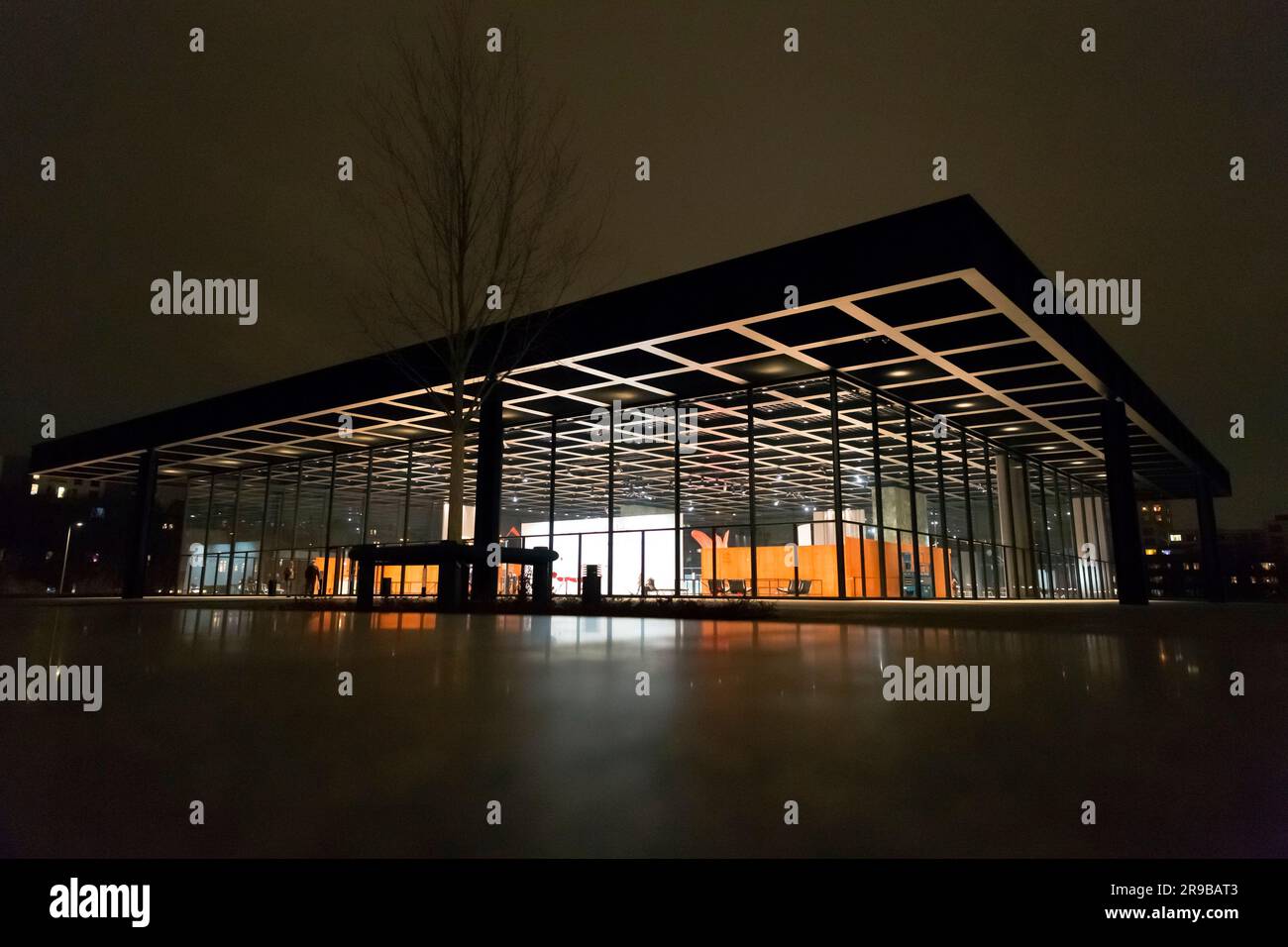 Berlin, Germany - 15 DEC 2021: The Neue Nationalgalerie - New National ...