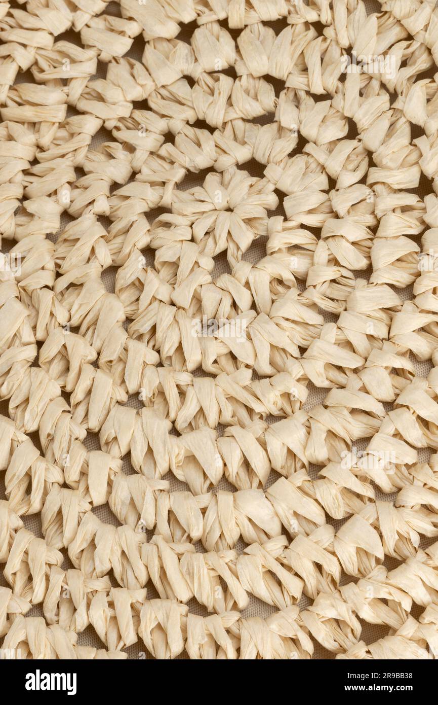 Brown straw mesh surface in circle shape background Stock Photo - Alamy