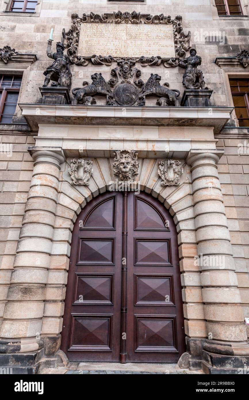 Old and beautiful ornate door, classic architectural detail Stock Photo ...