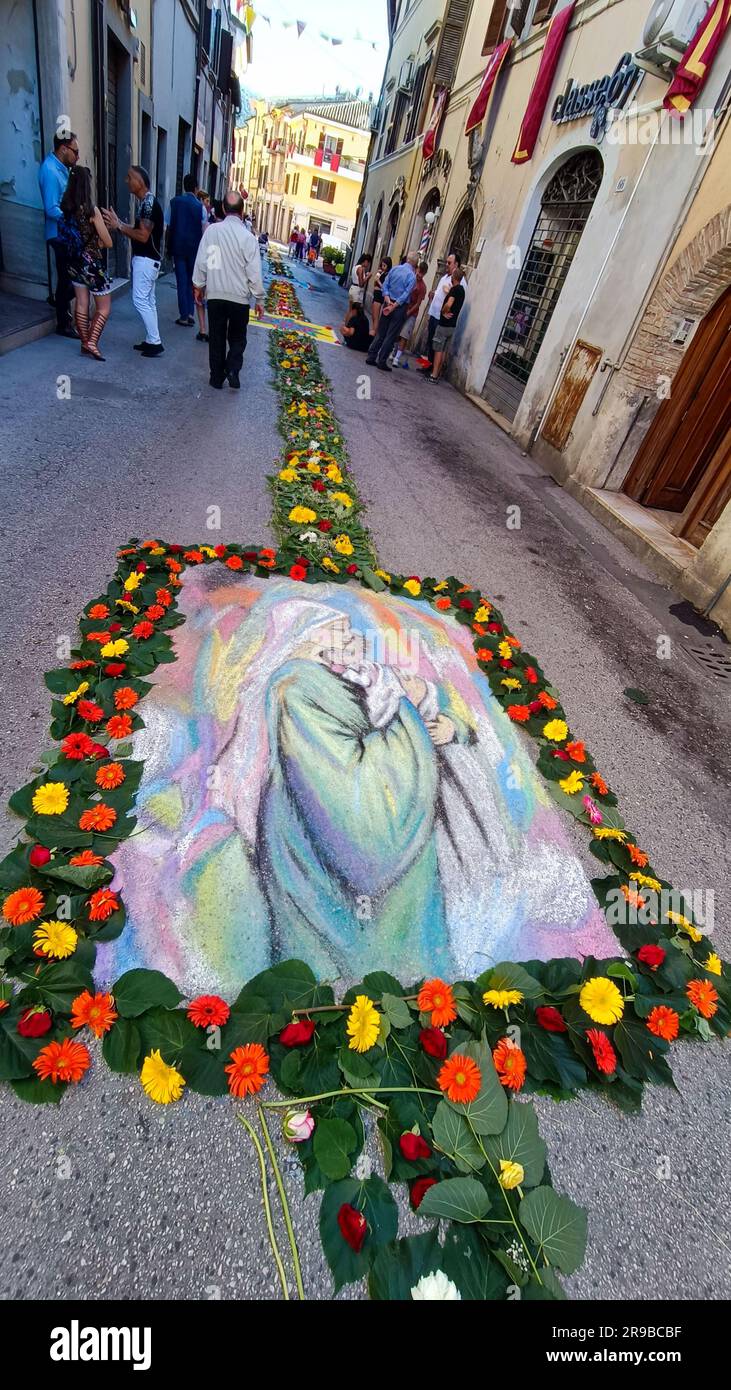 Processione dei Ceri ed infiorata/Procession of candles and flower ...