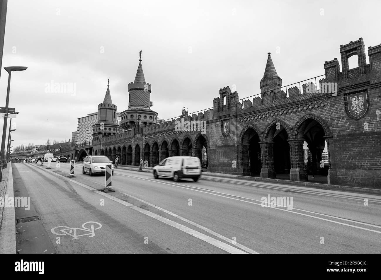 Berlin, Germany - 17 DEC 2021: The Oberbaum Bridge is a double deck ...
