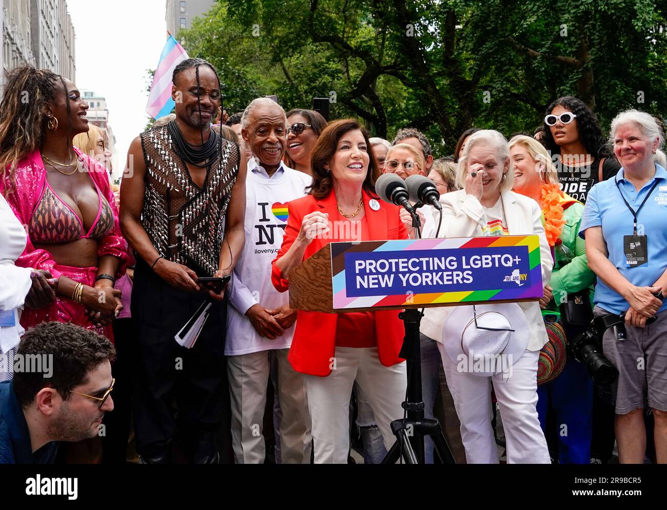 New York, New York, USA. 25th June, 2023. Billy Porter, Reverend Al ...
