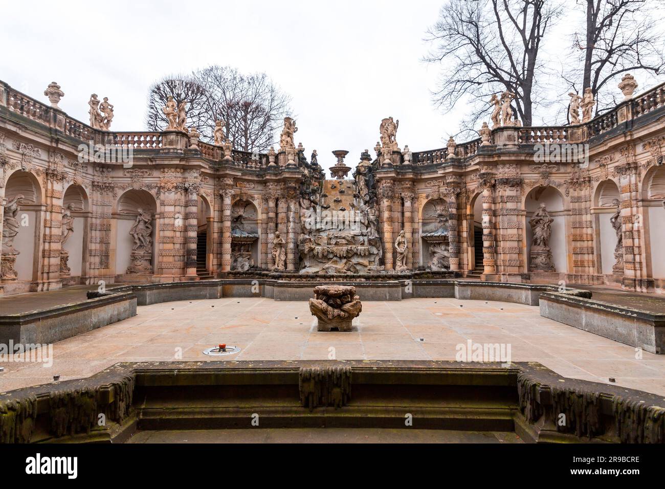 Exterior view of the Residenzschloss in the old town of Dresden, the ...