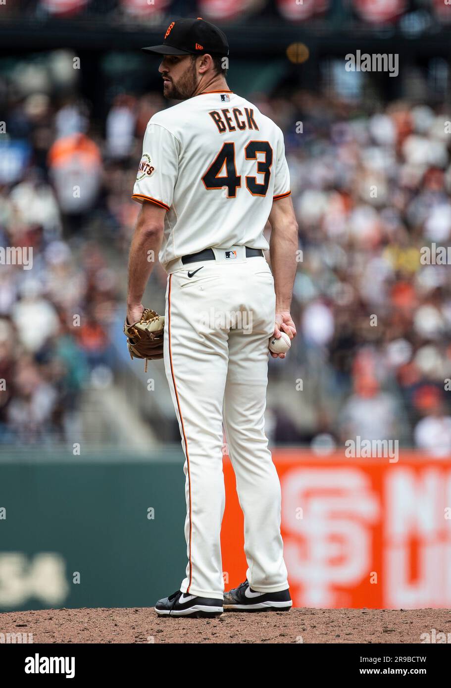 June 25 2023 San Francisco CA, U.S.A. San Francisco pitcher Tristan ...