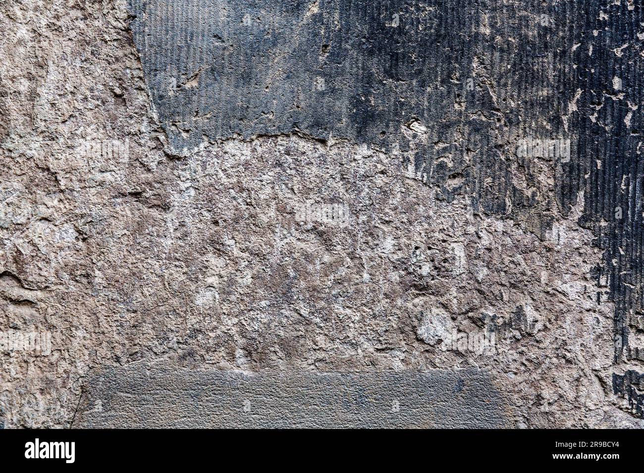 Natural stone block close up texture background, textured and stained ...