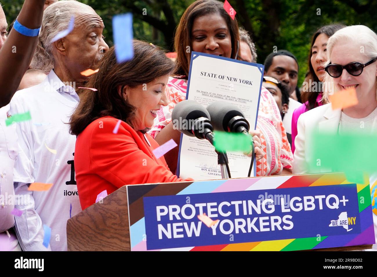 New York, New York, USA. 25 June 2023. New York State Govenor Kathy ...