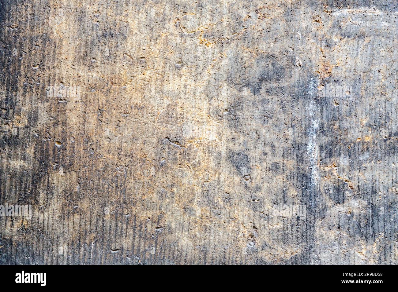 Natural stone block close up texture background, textured and stained ...