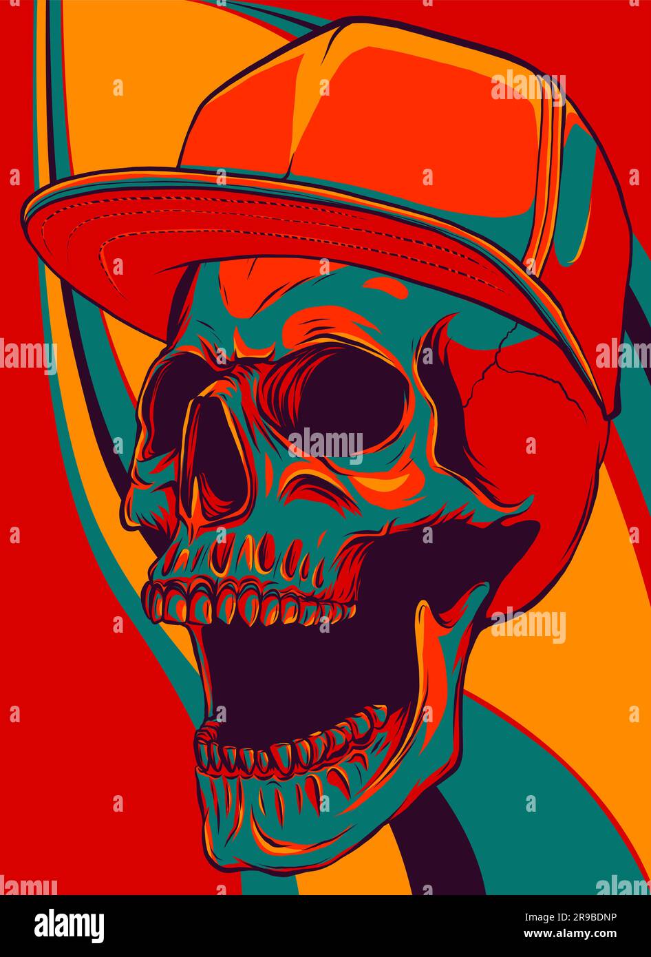 Human evil skull vector. Jolly Roger logo template Stock Vector Image ...