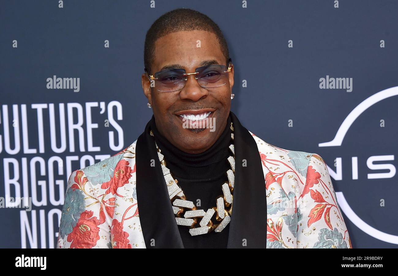 Busta Rhymes arrives at the BET Awards on Sunday, June 25, 2023, at the Microsoft Theater in Los ...