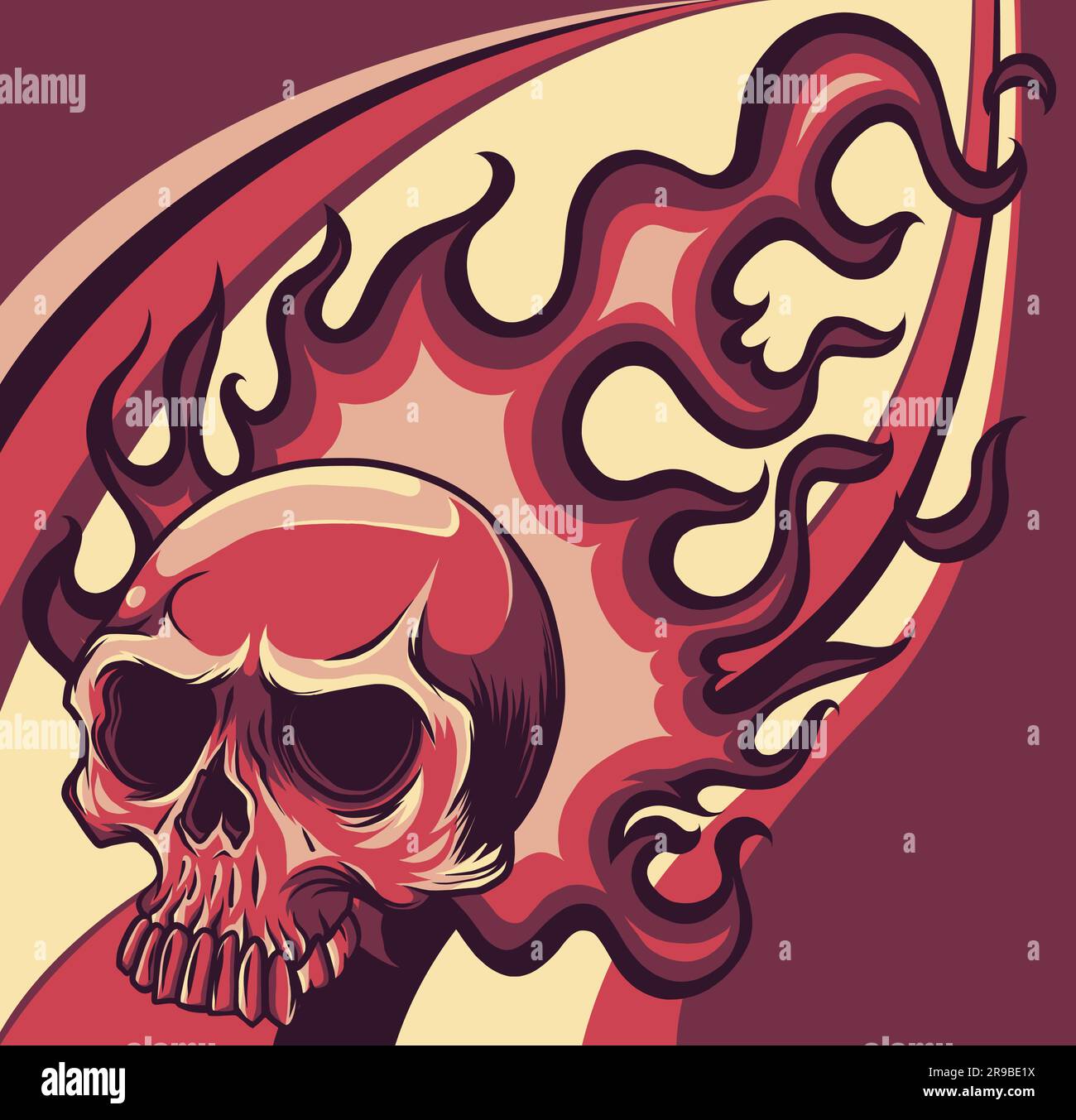 The image of the skull. Vector illustration Stock Vector Image & Art ...