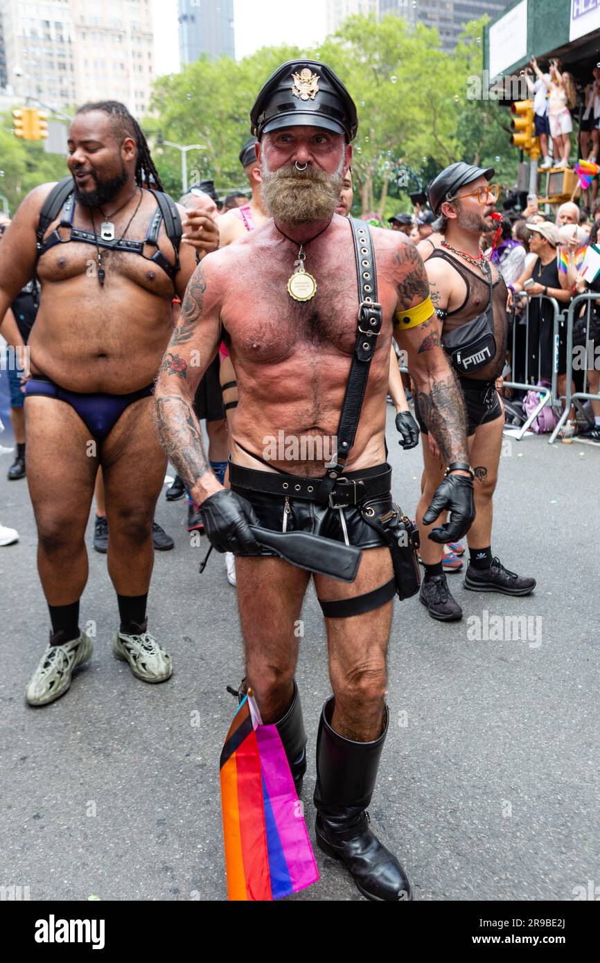 New York, NY, USA. 25th June, 2023. New York's Pride March filled Fifth ...