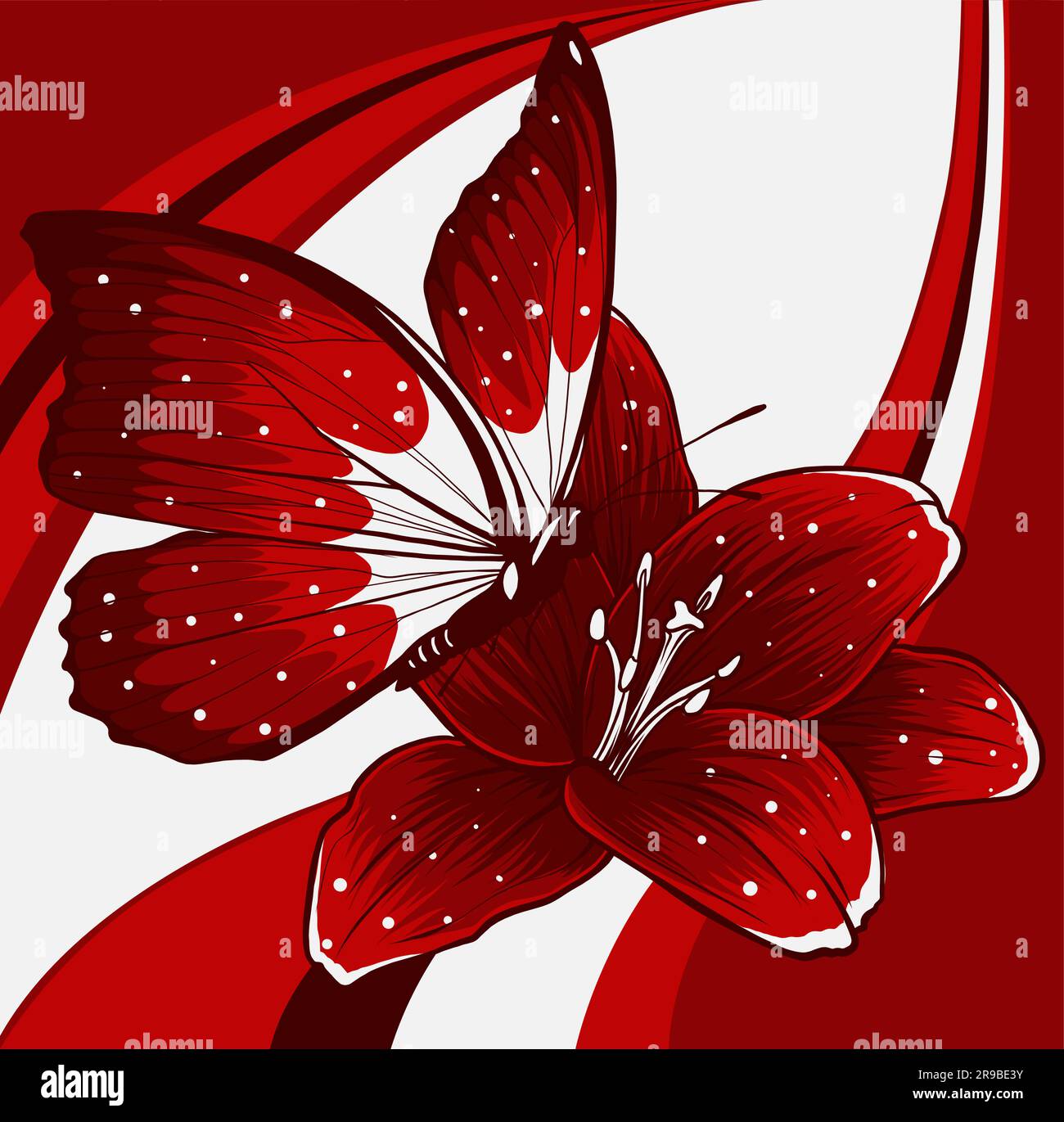 vector illustration of butterfly color style design Stock Vector Image ...