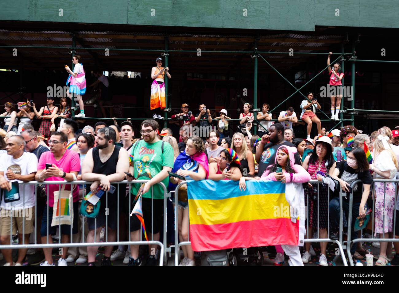 New York, NY, USA. 25th June, 2023. New York's Pride March filled Fifth ...