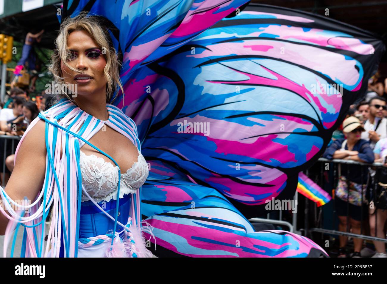 New York, NY, USA. 25th June, 2023. New York's Pride March filled Fifth ...