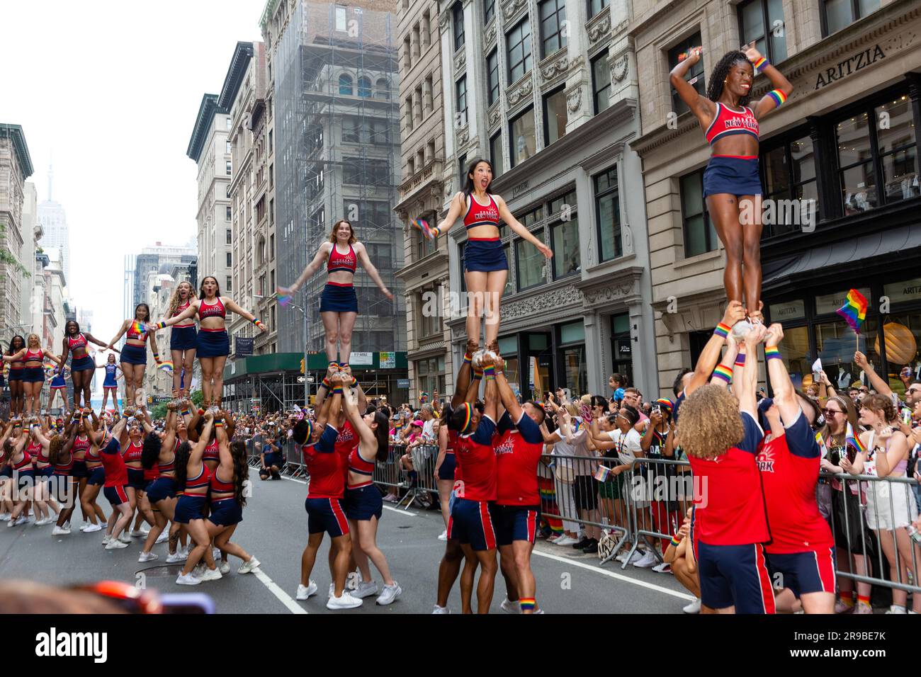 New York, NY, USA. 25th June, 2023. New York's Pride March filled Fifth ...