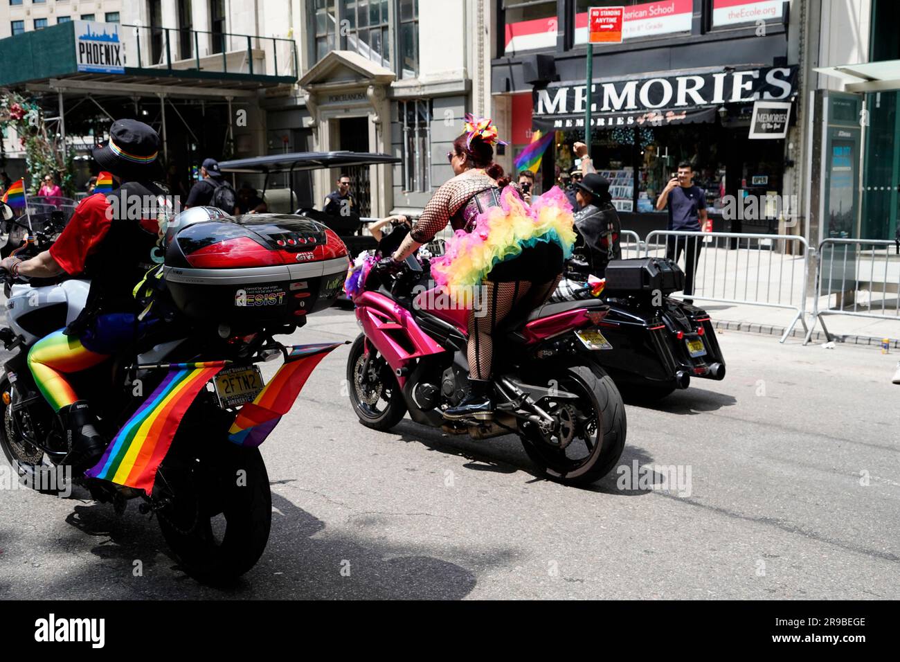 New York, New York, USA. 25th June, 2023. The 2023 NY Pride Parade, held along Fifth Avenue in ...