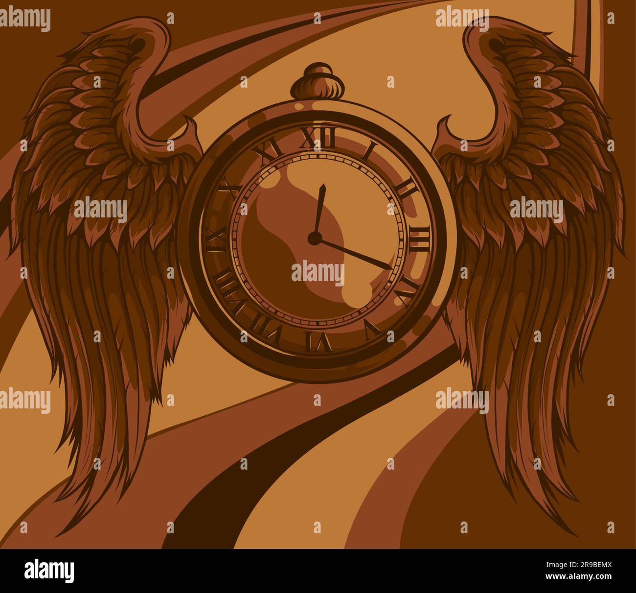 Antique pocket watch. vector illustration on colored background Stock ... Antique pocket watch. vector illustration on colored background Stock ...