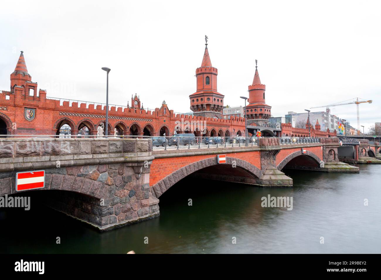 Berlin, Germany - 17 DEC 2021: The Oberbaum Bridge is a double deck ...