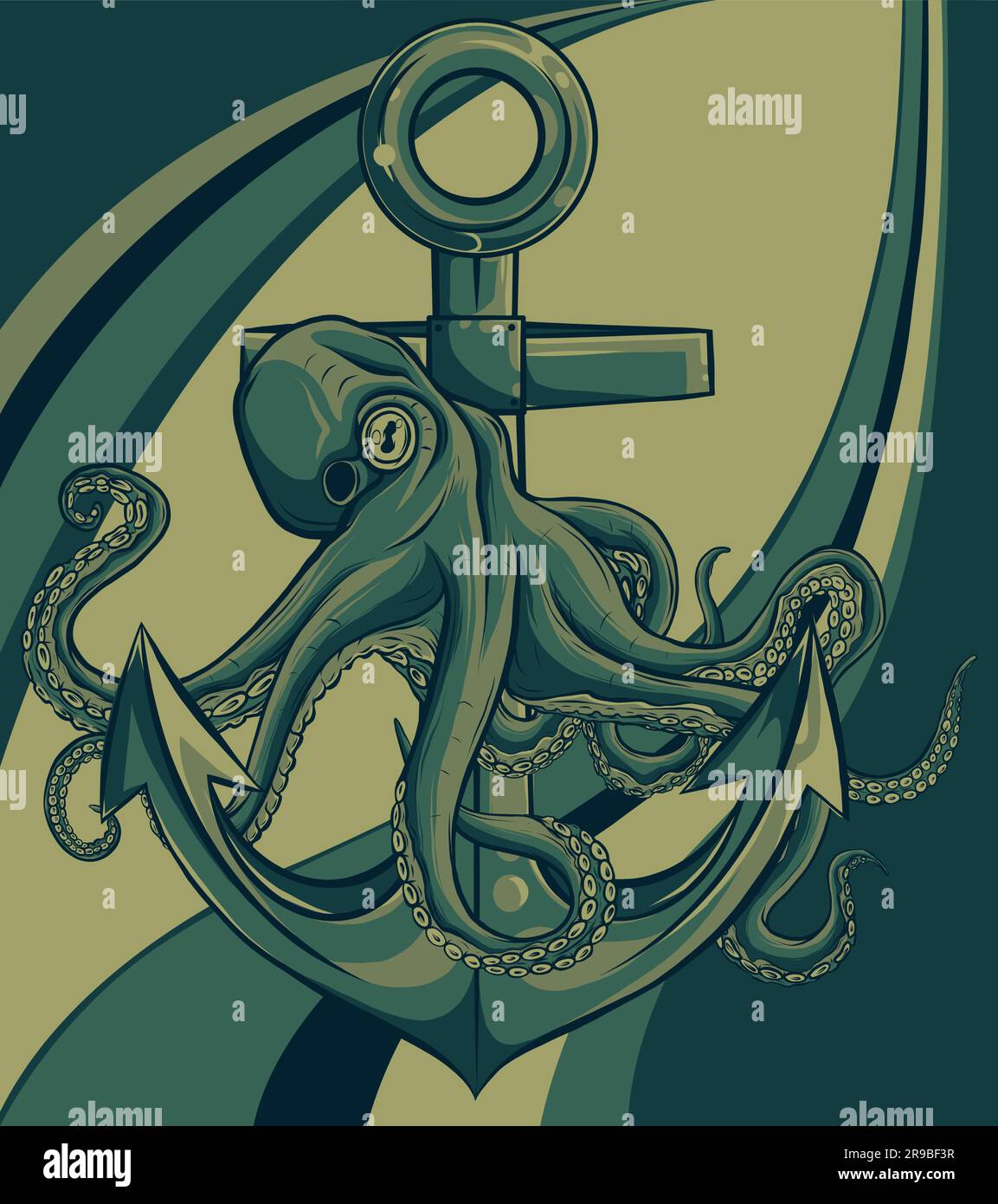 Kraken Illustration Vintage