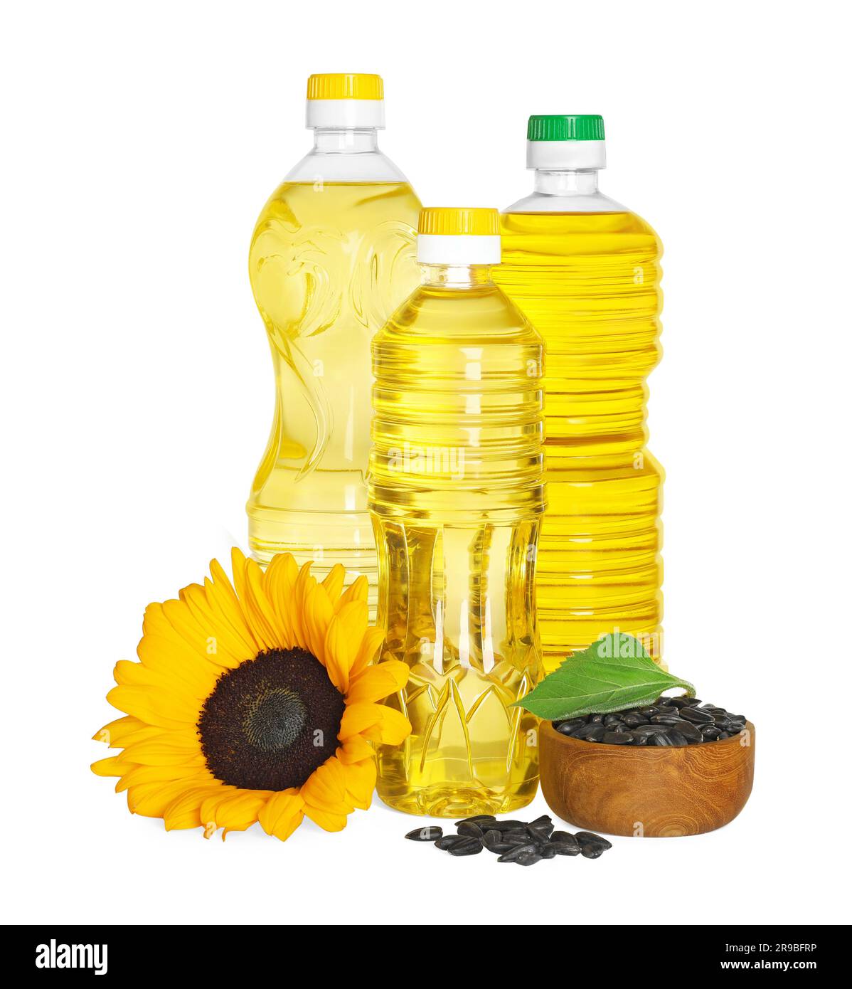 Supermarket oil bottles Cut Out Stock Images & Pictures - Alamy