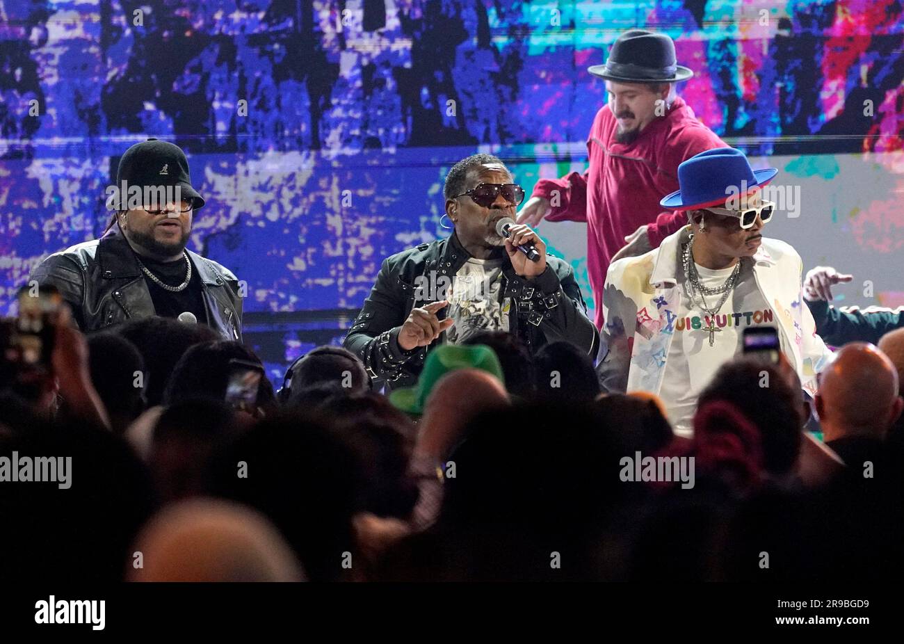 Wonder Mike, from left, Master Gee and Hen Dogg of The Sugarhill Gang ...