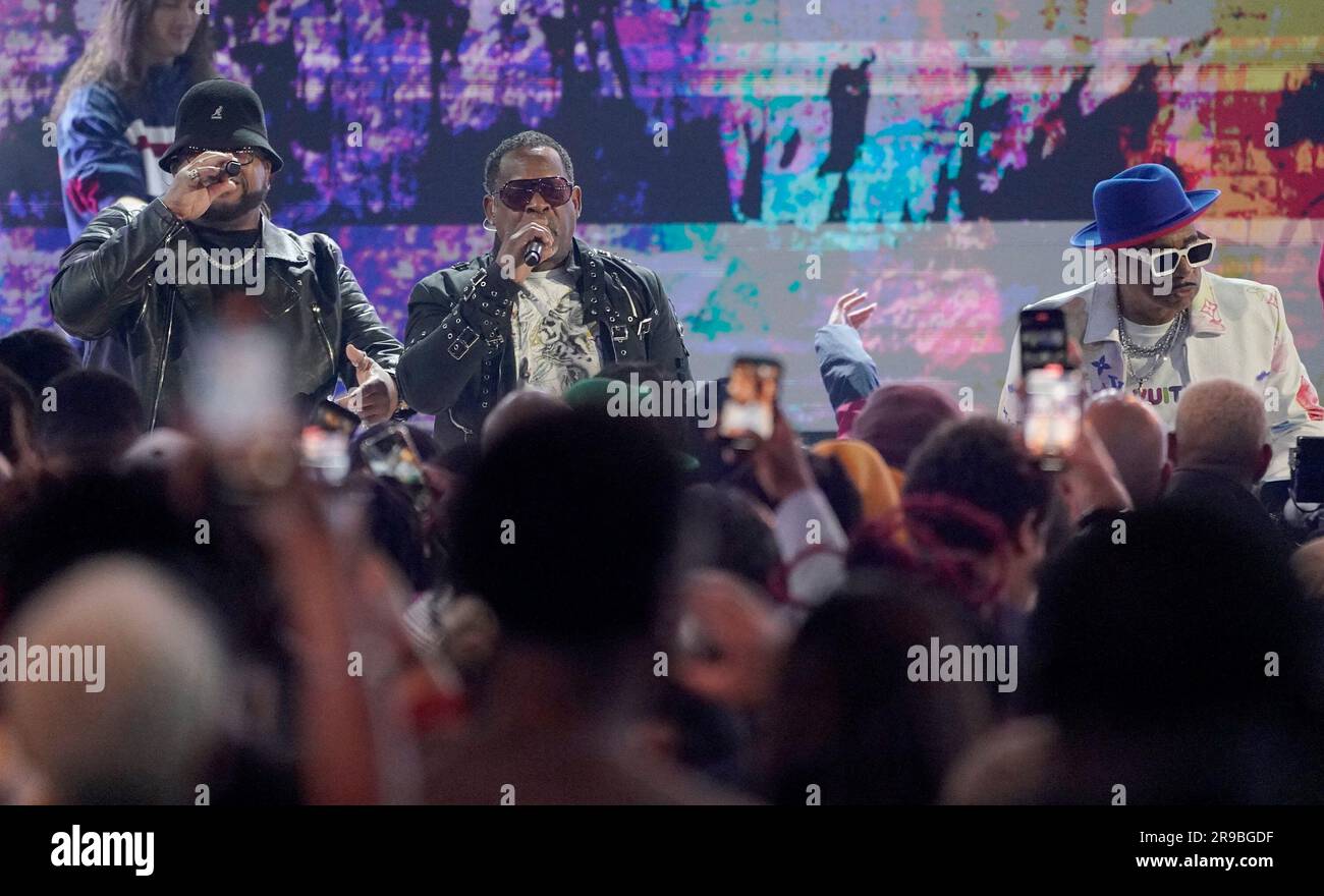 Wonder Mike, from left, Master Gee and Hen Dogg of The Sugarhill Gang ...
