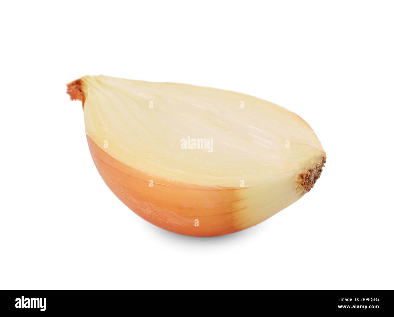 Half of fresh onion isolated on white Stock Photo - Alamy