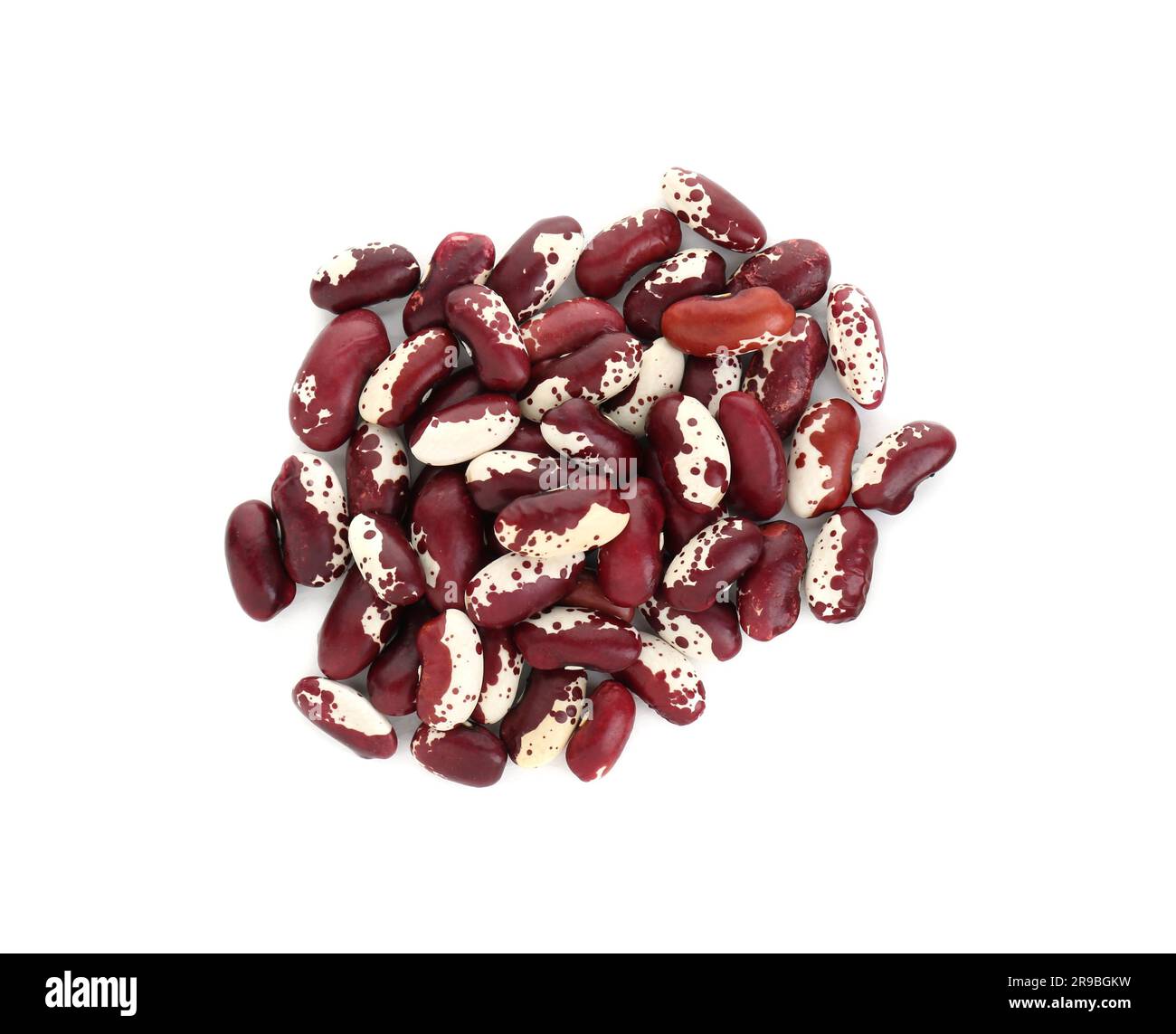 Pile of dry kidney beans on white background, top view Stock Photo - Alamy
