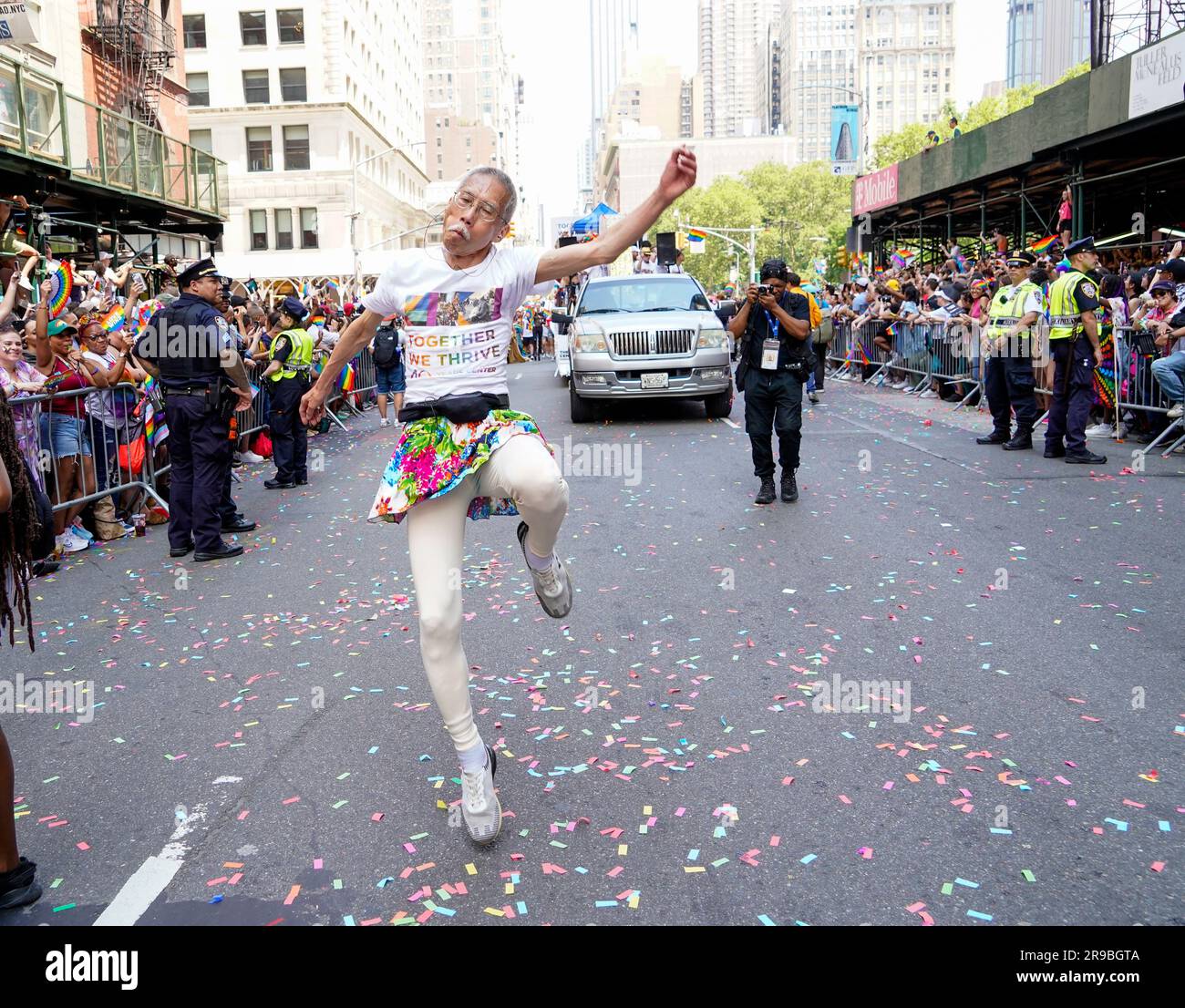 New York, New York, USA. 25th June, 2023. The 2023 NY Pride Parade, held along Fifth Avenue in ...