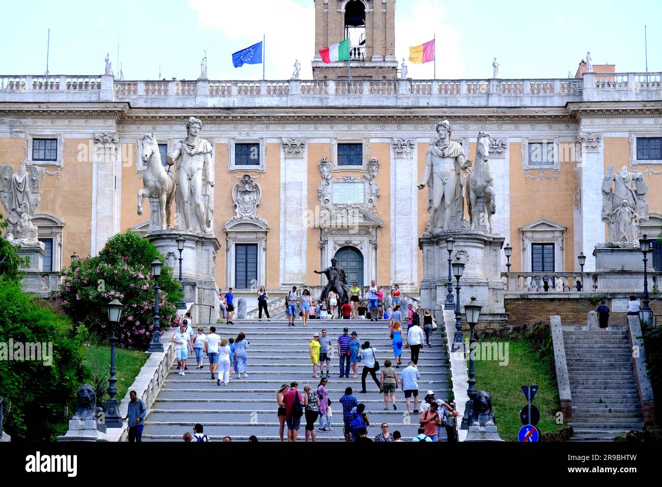 Cordonata staircase piazza campidoglio rome italy steps capitoli hi-res ...