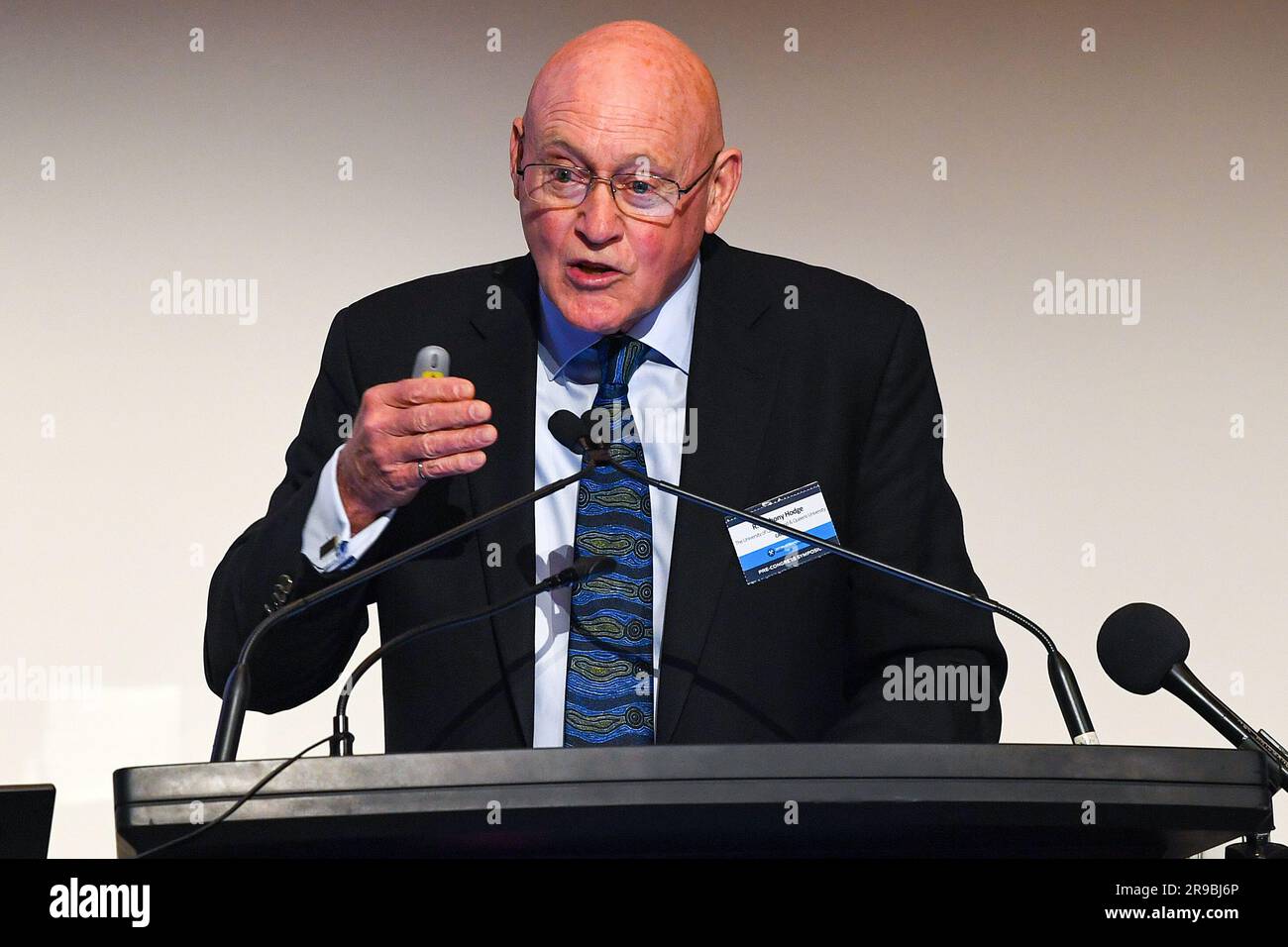 Brisbane, Australia. 26th June, 2023. Anthony Hodge speaks during the ...