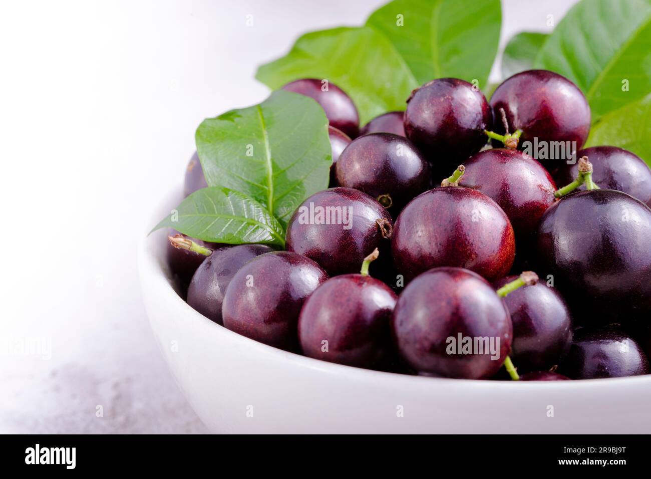Jabuticaba, a fruit full of healthy properties, close-up view Stock ...