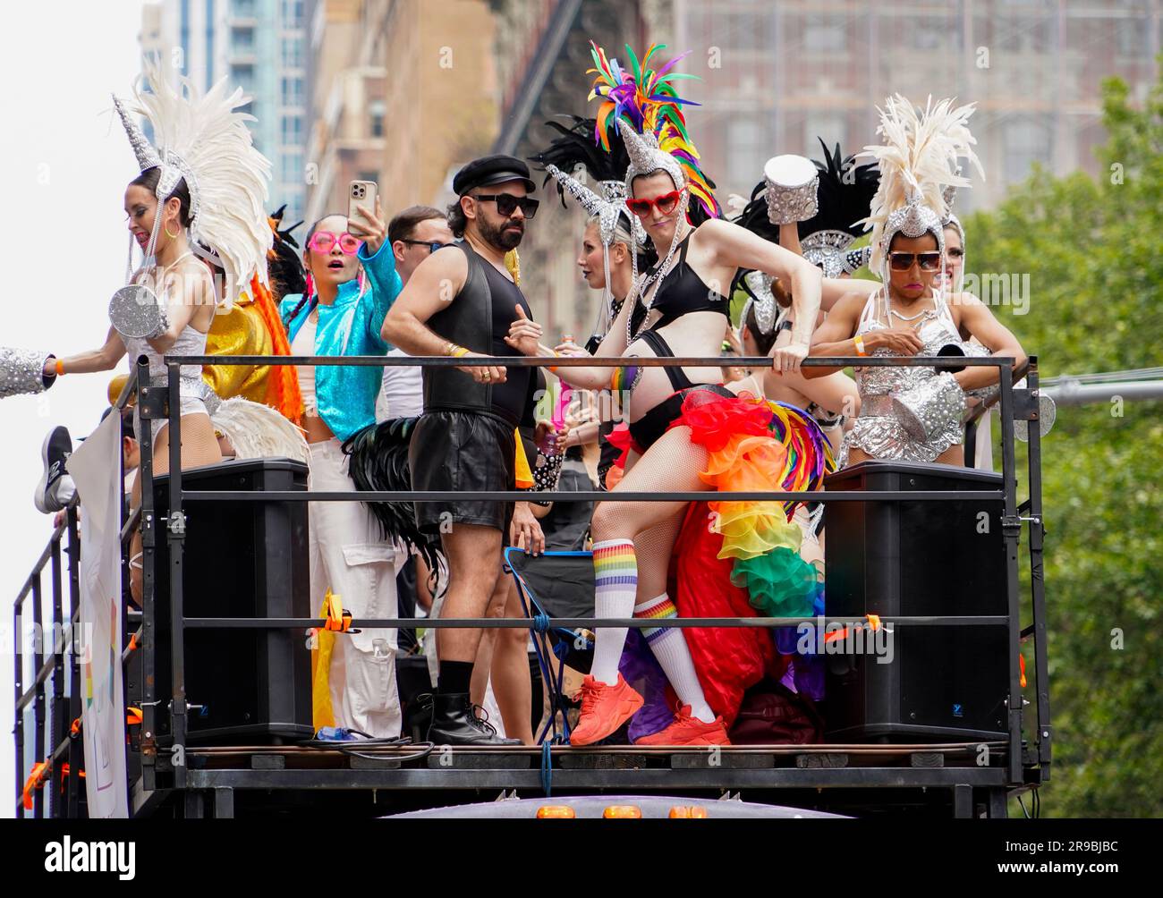 New York, New York, USA. 25th June, 2023. The 2023 NY Pride Parade, held along Fifth Avenue in ...