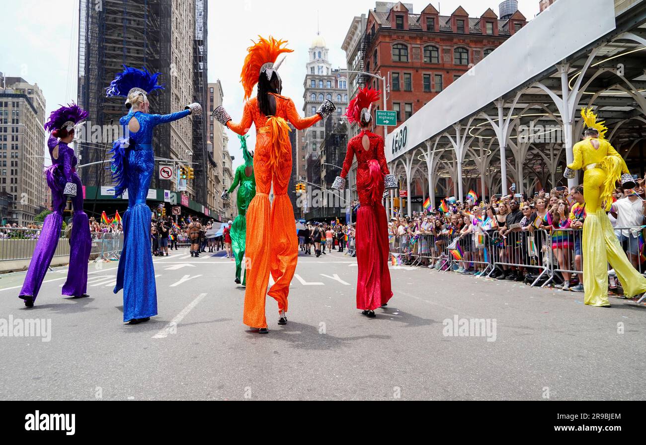 New York New York Usa 25th June 2023 The 2023 Ny Pride Parade