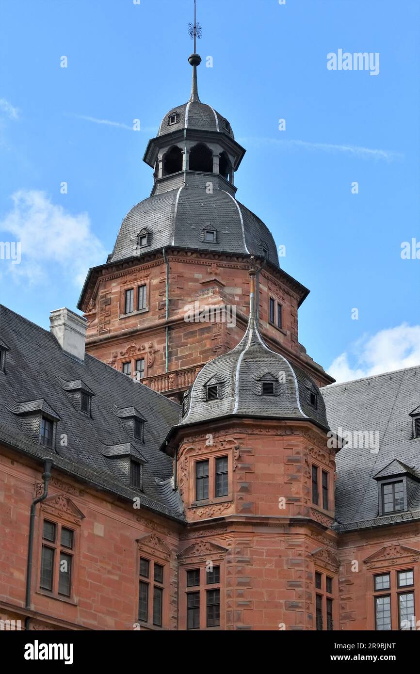 A view of the Aschaffenburg castle on a great day Stock Photo - Alamy