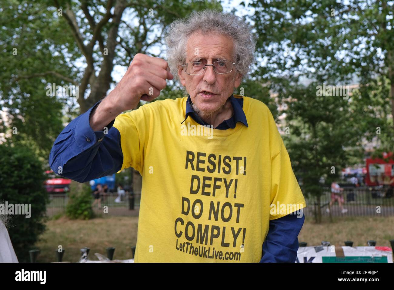 London, UK. Piers Corbyn, a by-election candidate for Uxbridge and ...