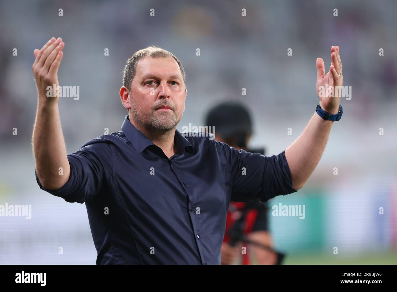 Ajinomoto Stadium, Tokyo, Japan. 24th June, 2023. Peter Cklamovski head ...