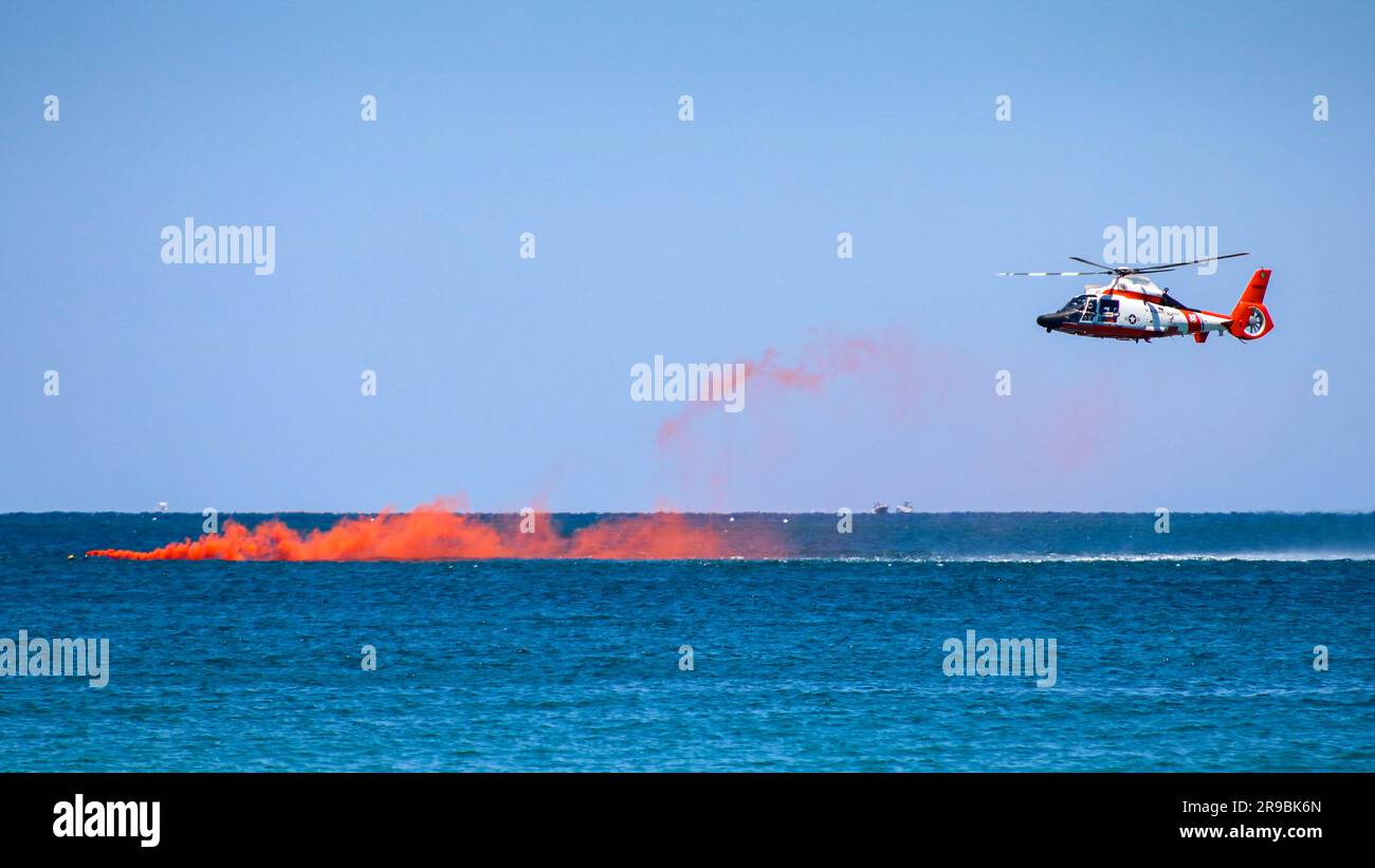 The coast guard coming to the rescue Stock Photo - Alamy