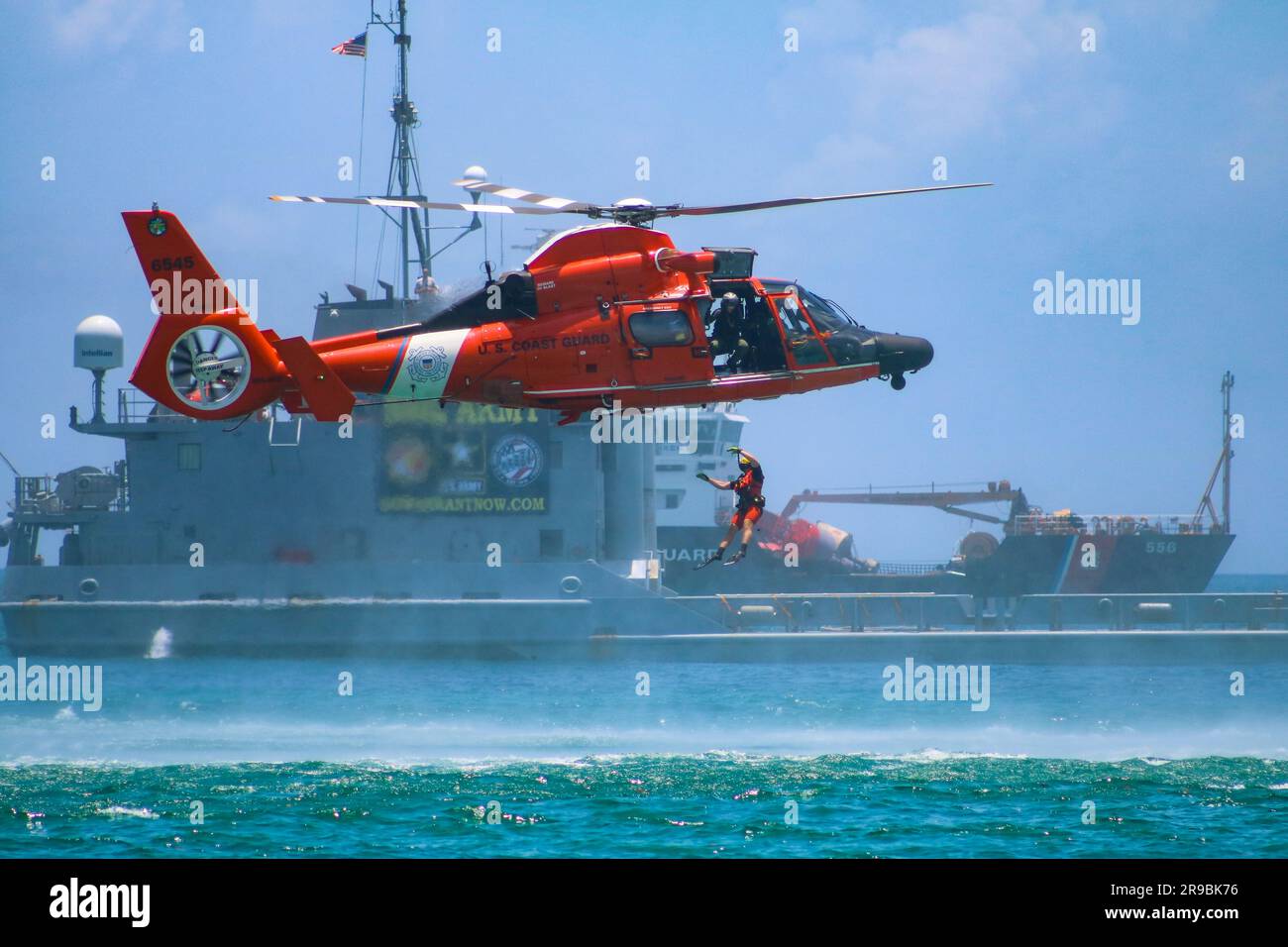 The coast guard coming to the rescue Stock Photo - Alamy
