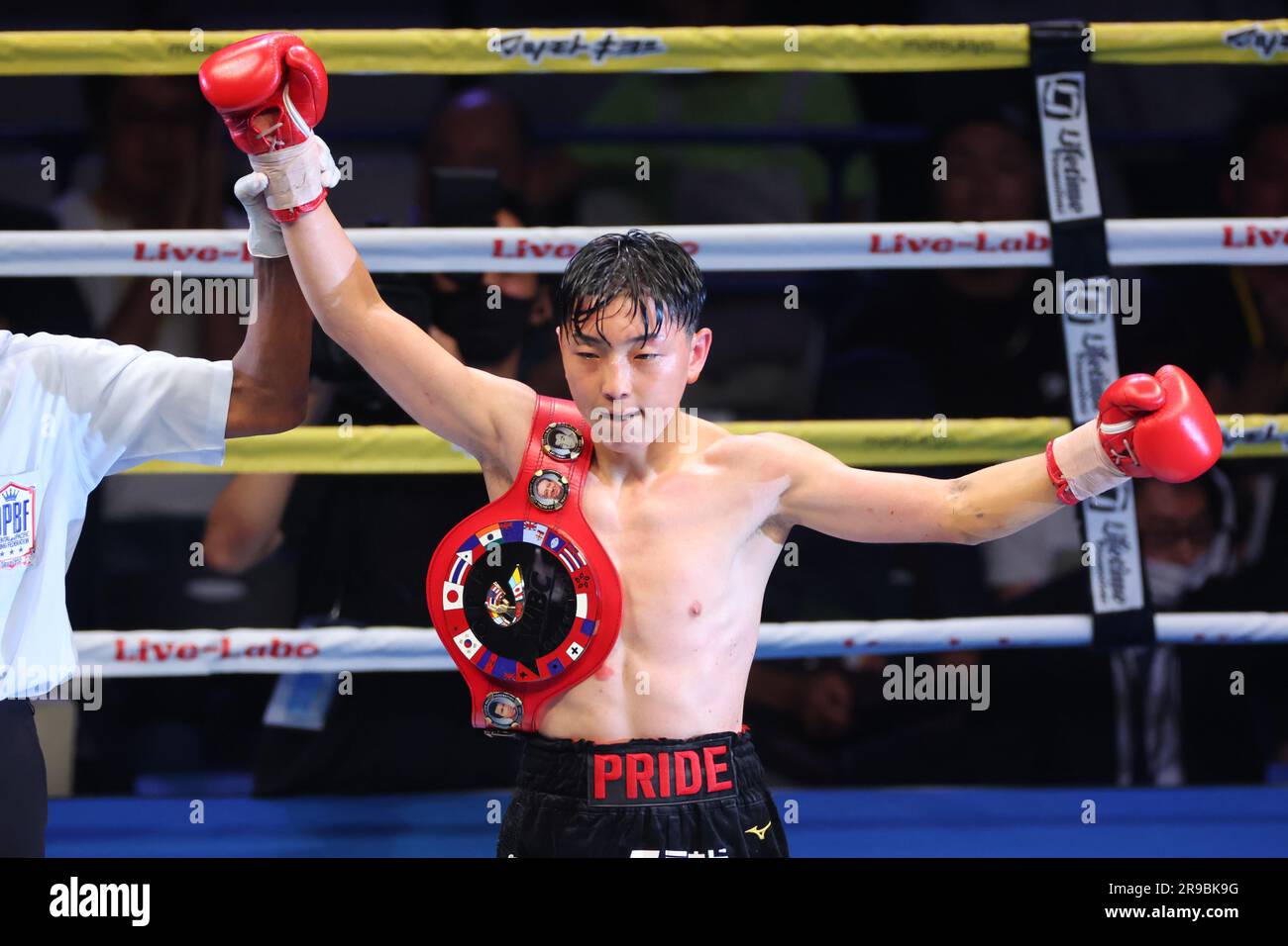 Tokyo, Japan. 24th June, 2023. Musashi Mori (JPN) Boxing : OPBF Super ...