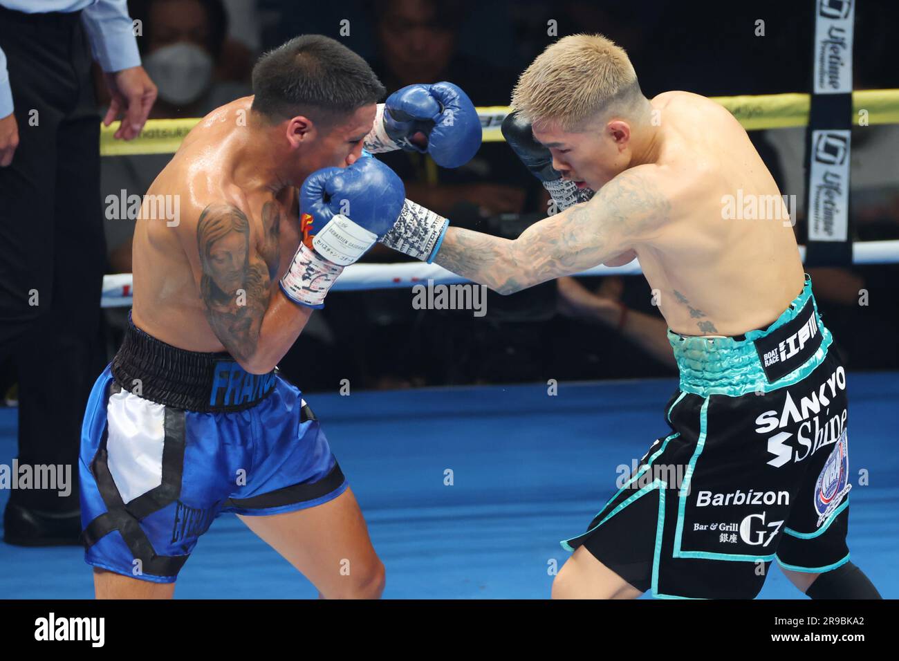 Tokyo, Japan. 24th June, 2023. (L to R) Joshua Franco (USA), Kazuto ...