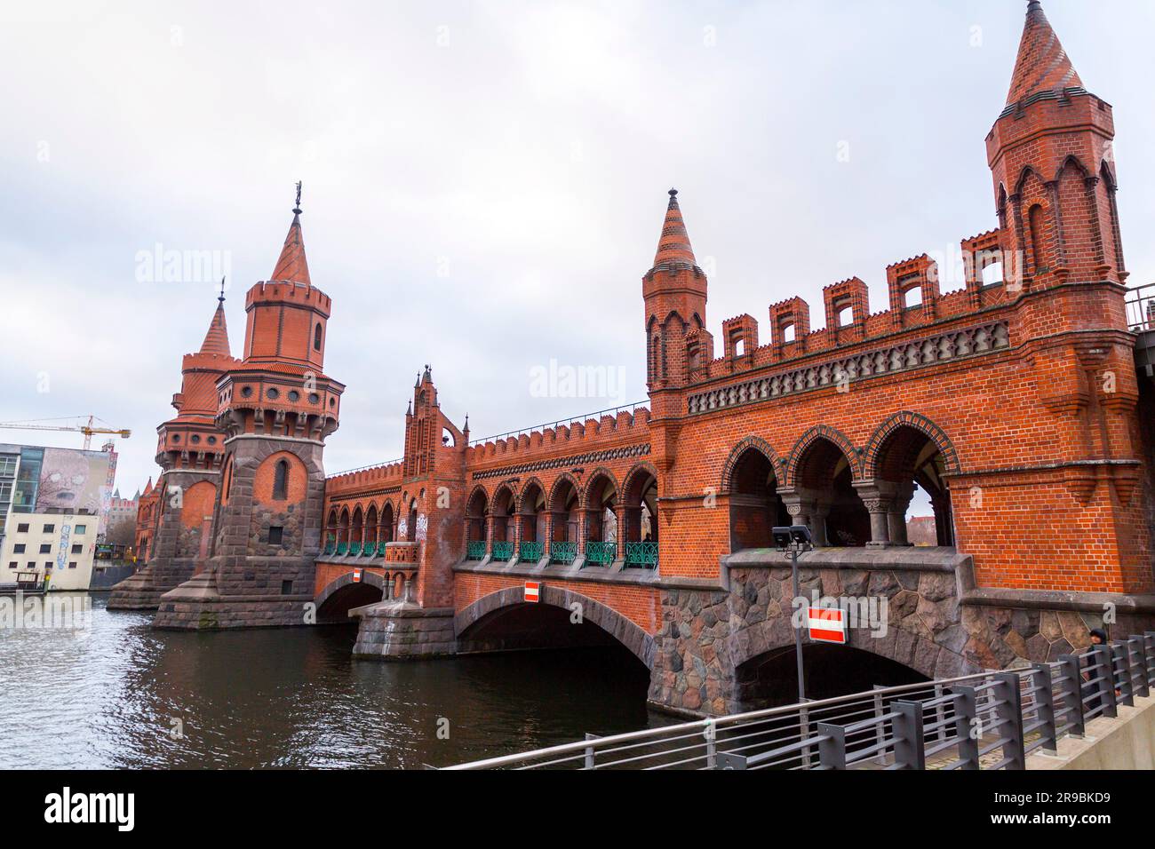 Berlin, Germany - 17 DEC 2021: The Oberbaum Bridge is a double deck ...