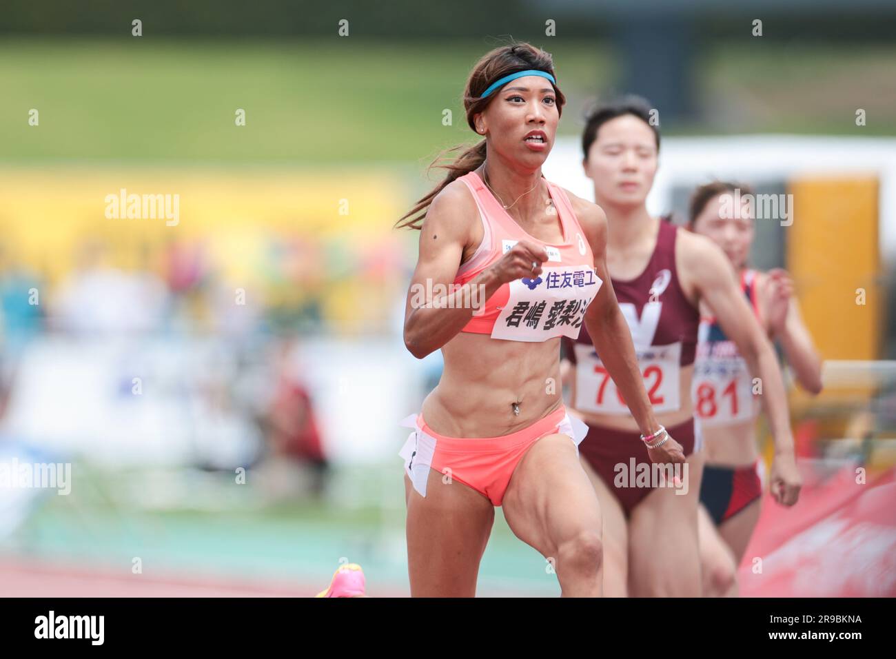 Tottori, Japan. 25th June, 2023. Aisa Kimishima Athletics : Fuse Sprint 2023 Women's 100m Heat ...