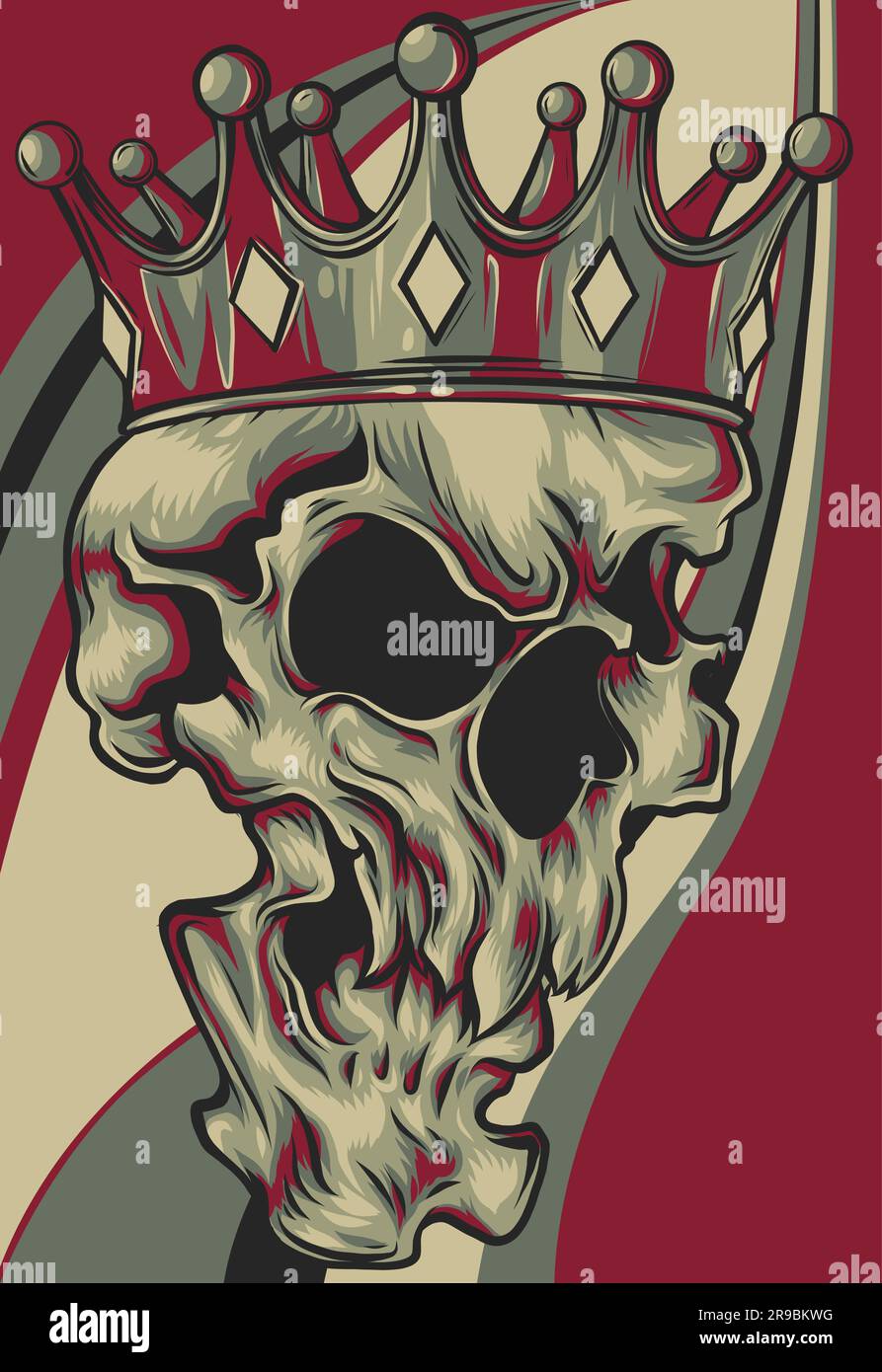 The image of the skull. Vector illustration Stock Vector Image & Art ...