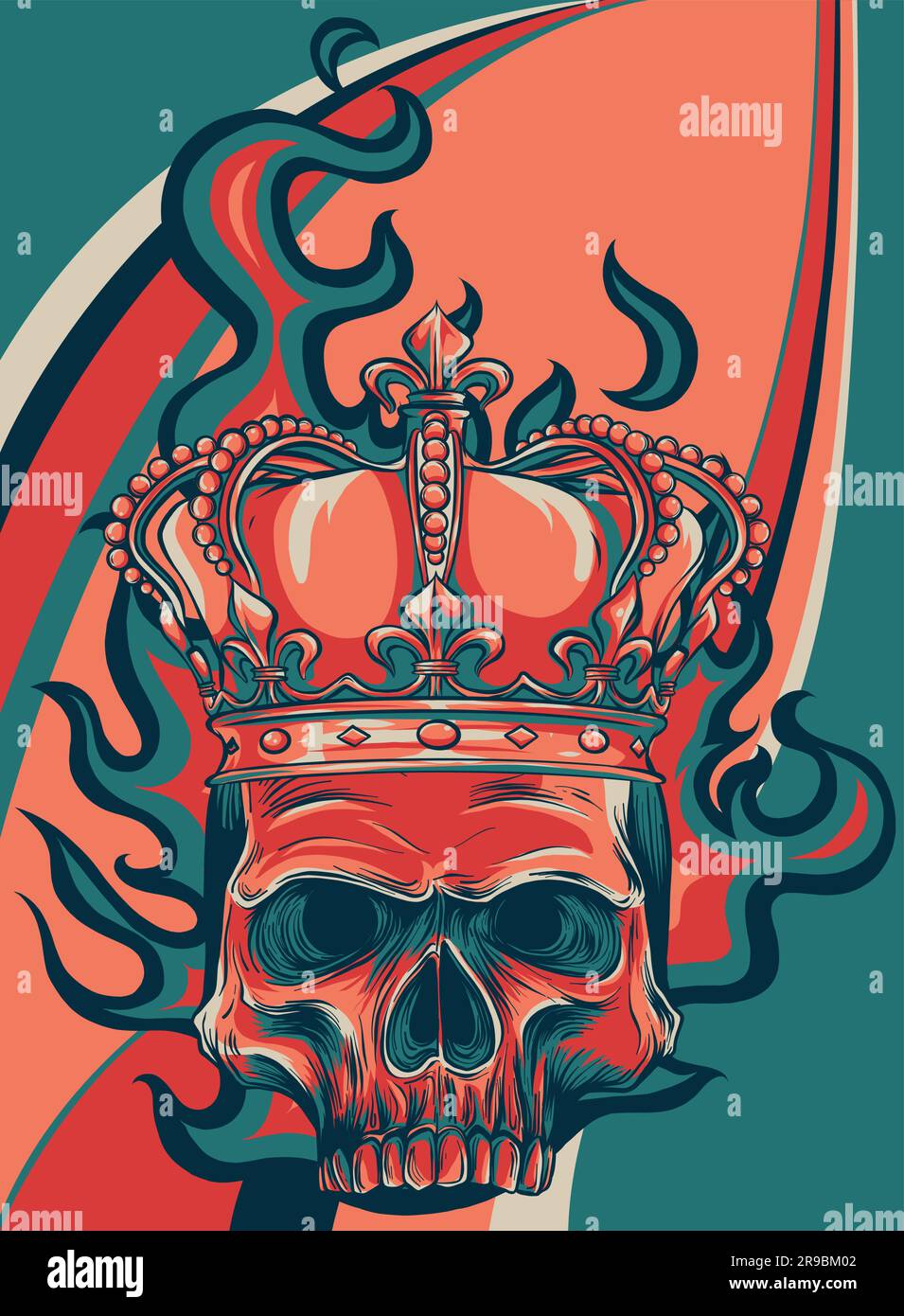The image of the skull. Vector illustration Stock Vector Image & Art ...