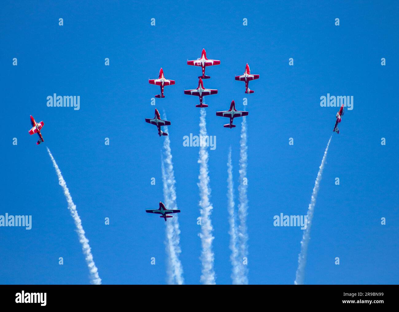 Amazing high flying action Stock Photo - Alamy