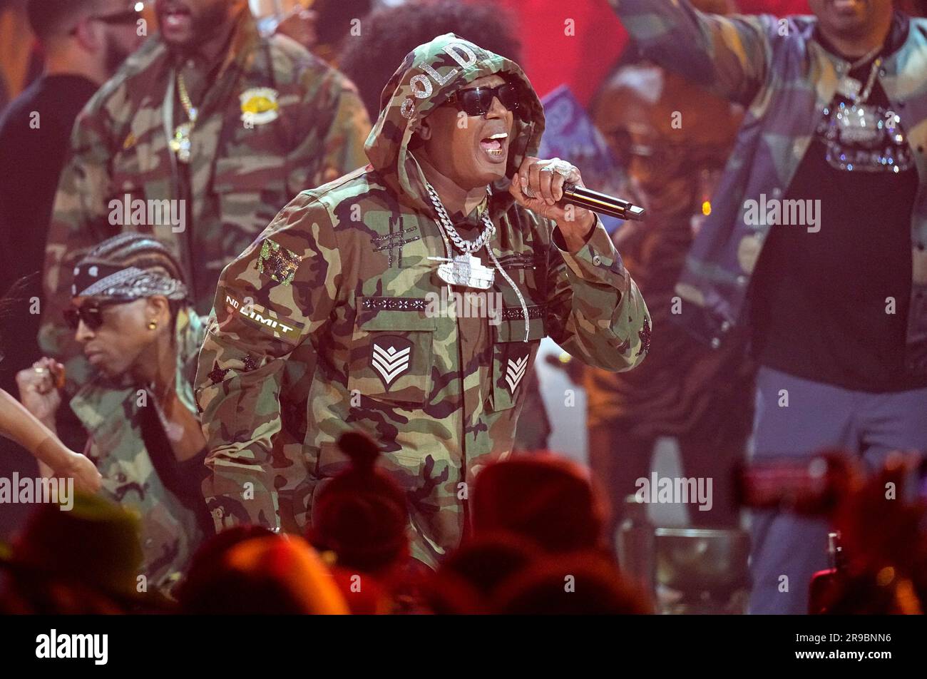 Master P performs a medley at the BET Awards on Sunday, June 25, 2023 ...