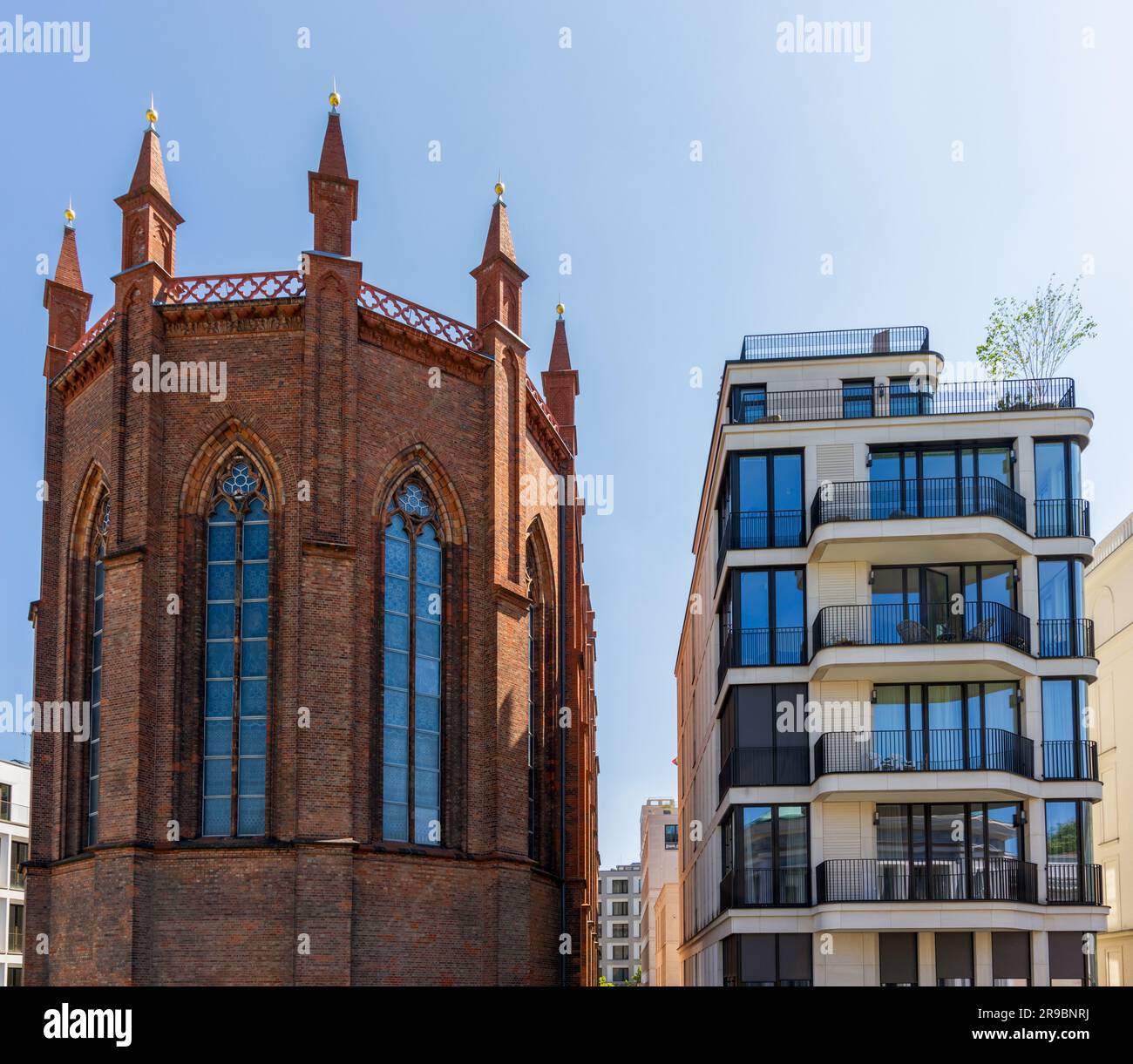 Neo-Gothic Friedrichswerder Church in Berlin, Germany, built in 1824 ...