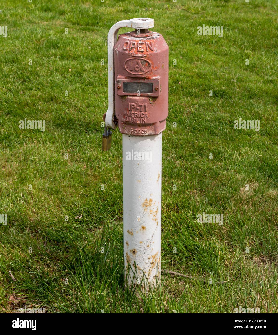 An IP-71 Indicator Post that's used to open and shut water valves ...